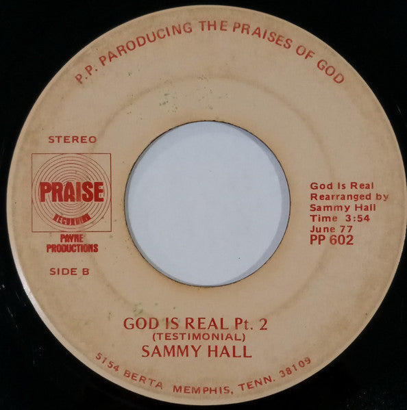 Buy Sammy Hall : God Is Real Pt. 1 / God Is Real Pt. 2 (7") Online for ...