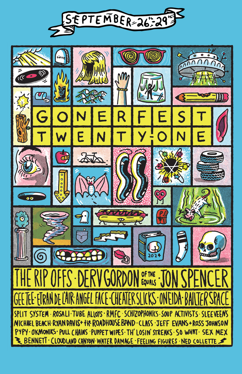 GONERFEST 21 Silkscreen Poster – Goner Records