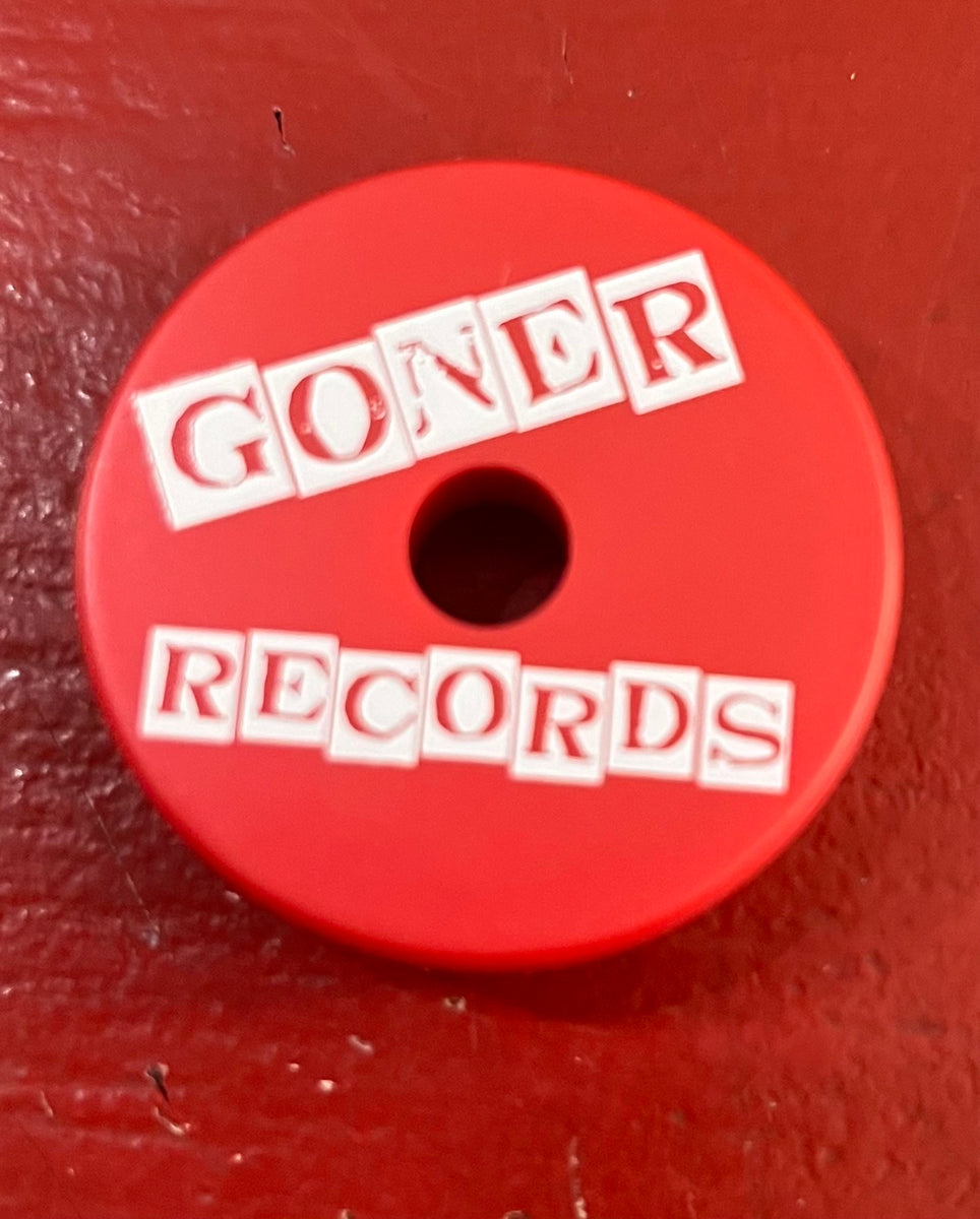 45 RECORD ADAPTER - GONER RECORDS - Red & Black Designs! – Goner Records