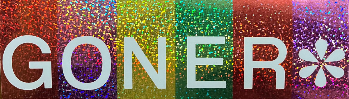 Goner Rainbow Sprite Glitter Bumper Sticker – Goner Records