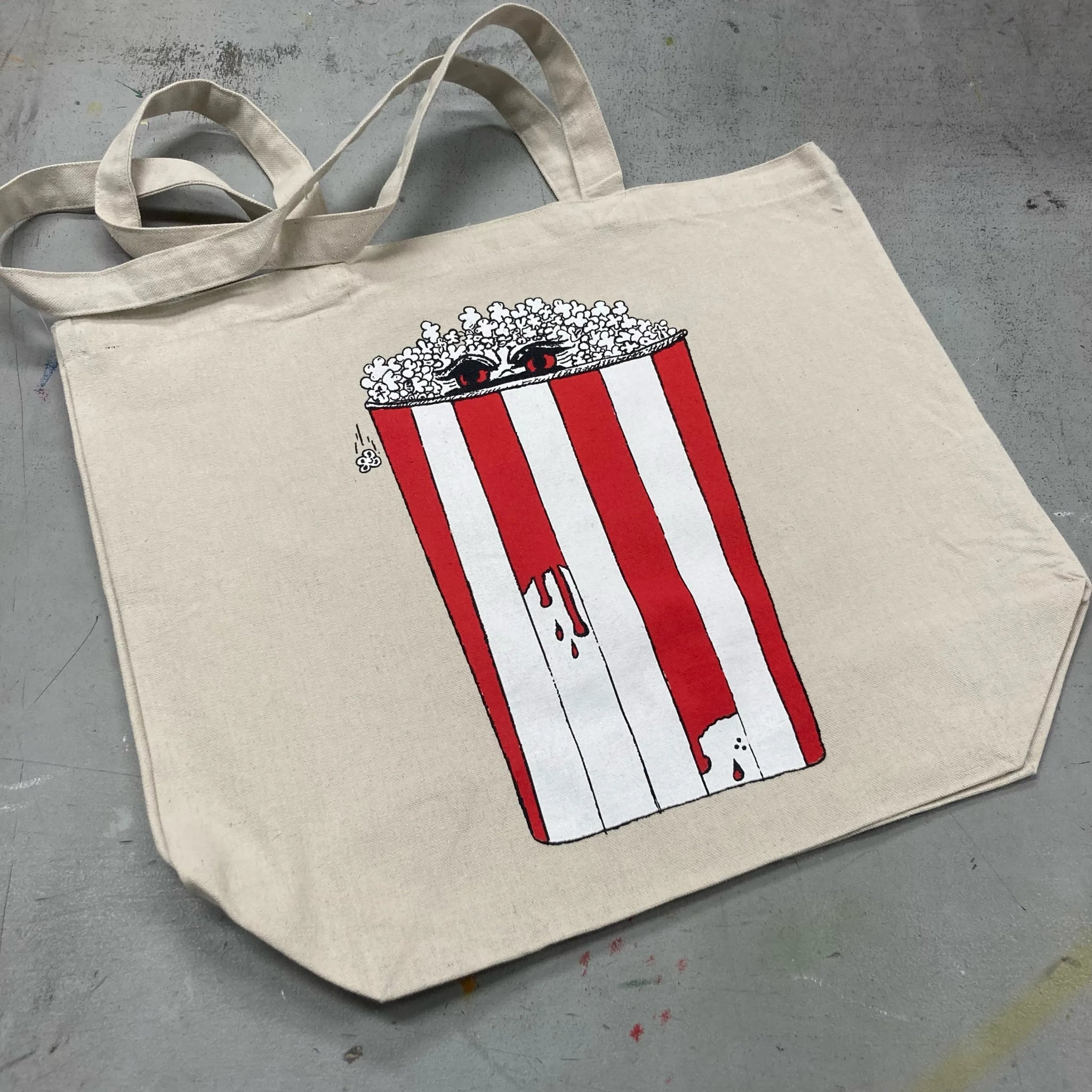 Billups Allen - Tote Bag: Popcorn Monster design – Goner Records
